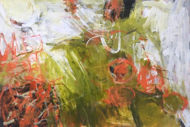 Janet Keith - Warm Garden, Original Abstract Expressionist Painting, De ...
