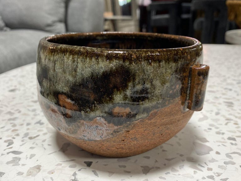 Janet Leach Signed British Studio Pottery Japanese Chawan Tea Bowl with ...