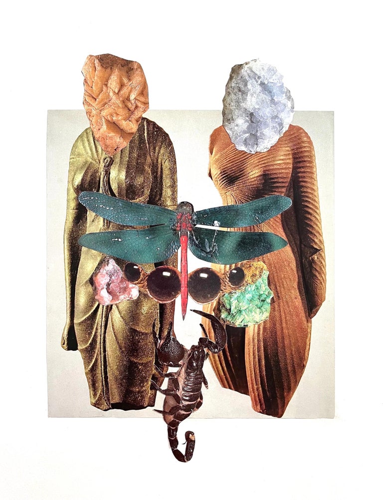 Janet Levy - Stoned Goddesses, Collage on paper, Contemporary ...