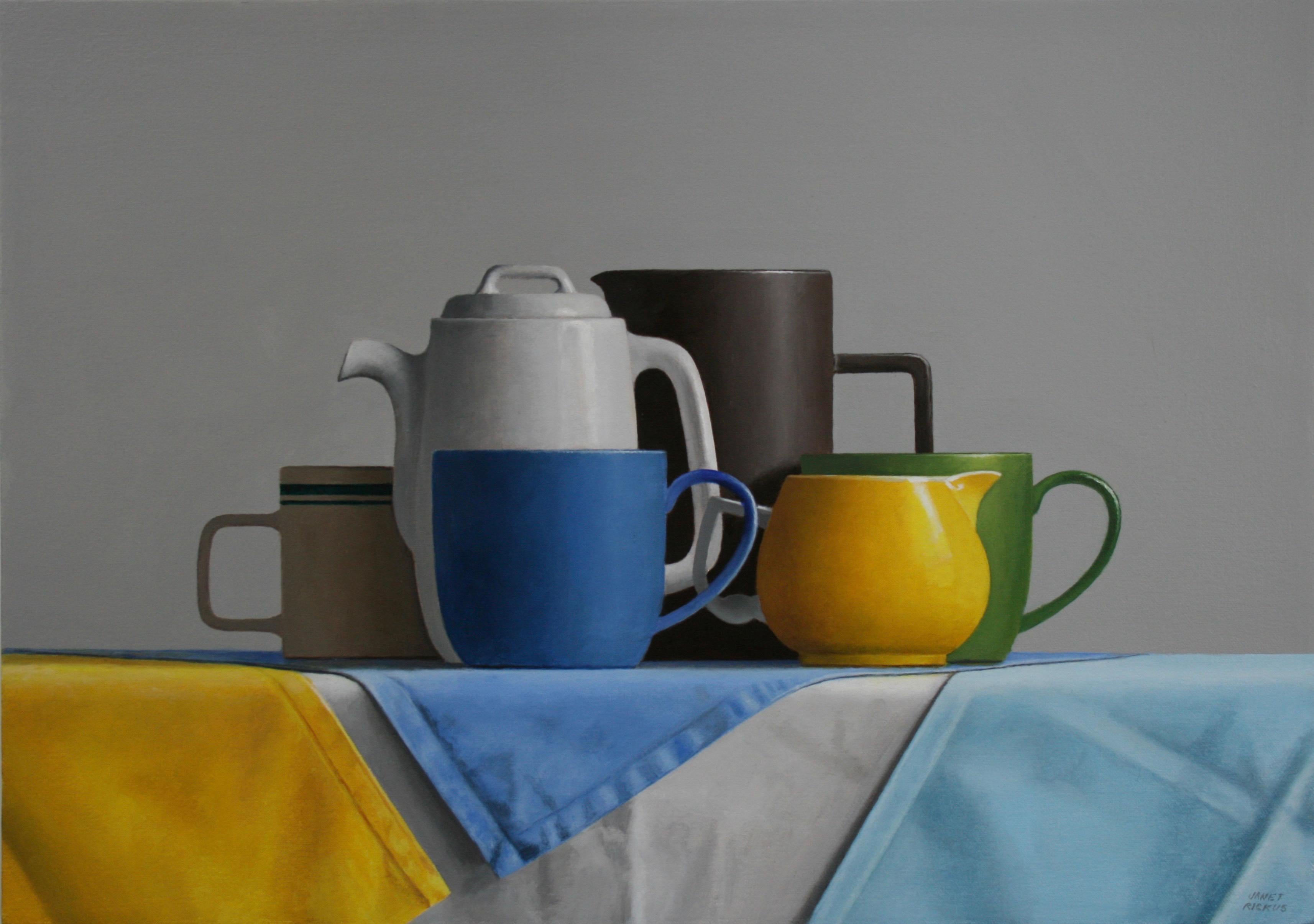 Janet Rickus - The Red and The Black (three panels) For Sale at 1stDibs