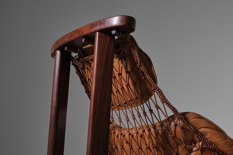 ‘Jangada’ Lounge Chair and Ottoman by Jean Gillon, Brazil, 1968 at 1stDibs
