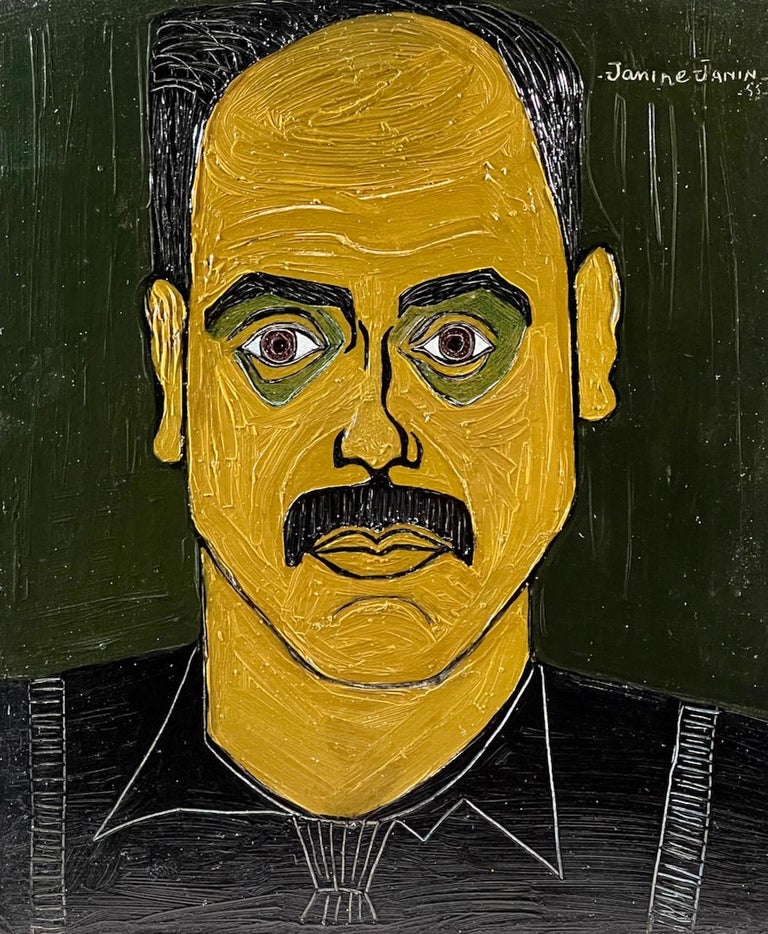 Janine Janin - Portrait of Mac Kac, 1955, provenance Bonin-Pisarro For ...