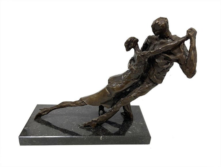 Janine van Dijk, bronze sculpture dancing couple, 2002 For Sale at 1stDibs