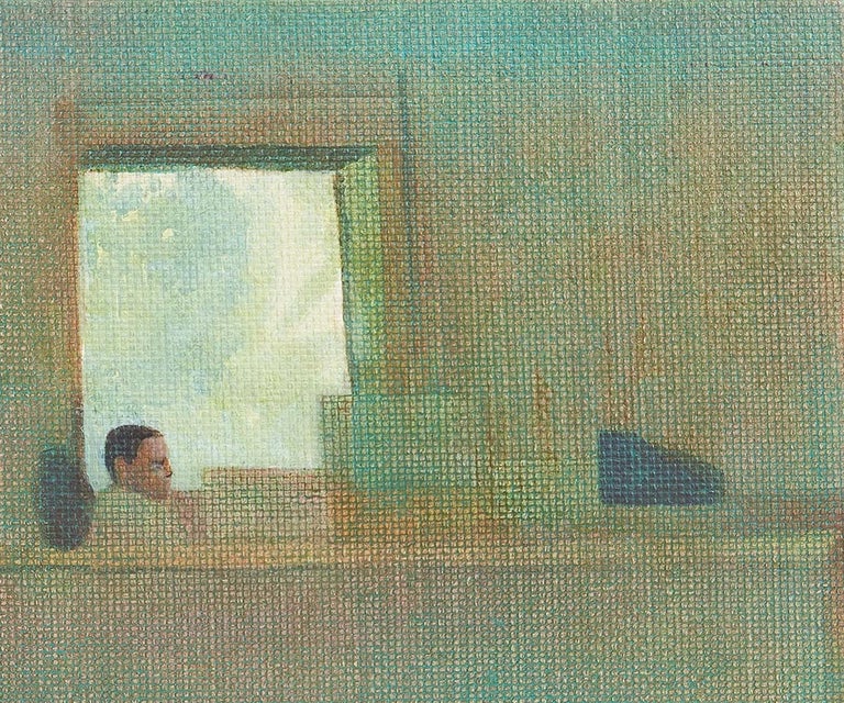 Janis Avotins - Sentinel, 2004. Acrylic on canvas, 29 x 34.5 cm For ...