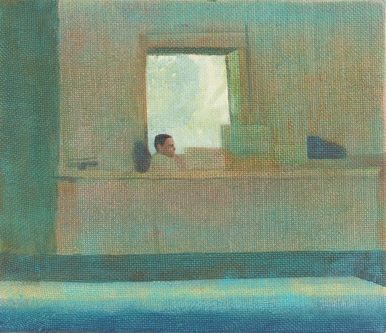Janis Avotins - Sentinel, 2004. Acrylic on canvas, 29 x 34.5 cm For ...