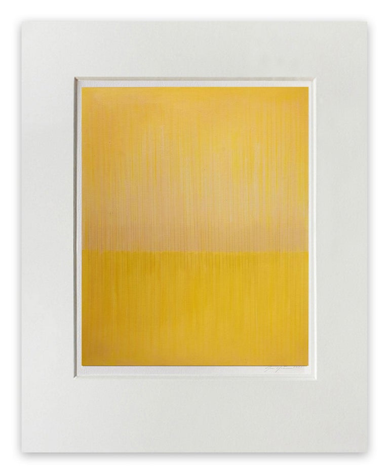 Janise Yntema - Linear Jaune (Abstract Painting) For Sale at 1stDibs