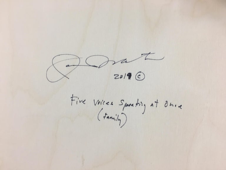 Janna Watson - Five Voices Speaking At Once Family, Abstract Painting ...