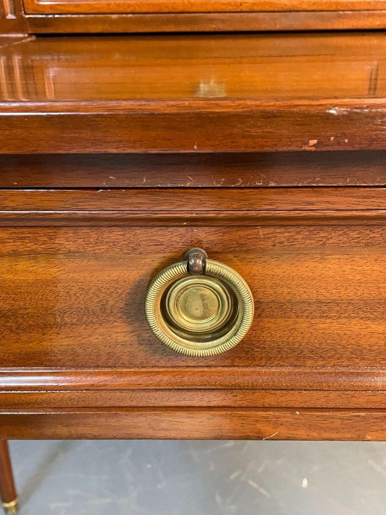 Jansen Mahogany Desk and Curio Cabinet For Sale at 1stDibs | curio desk ...