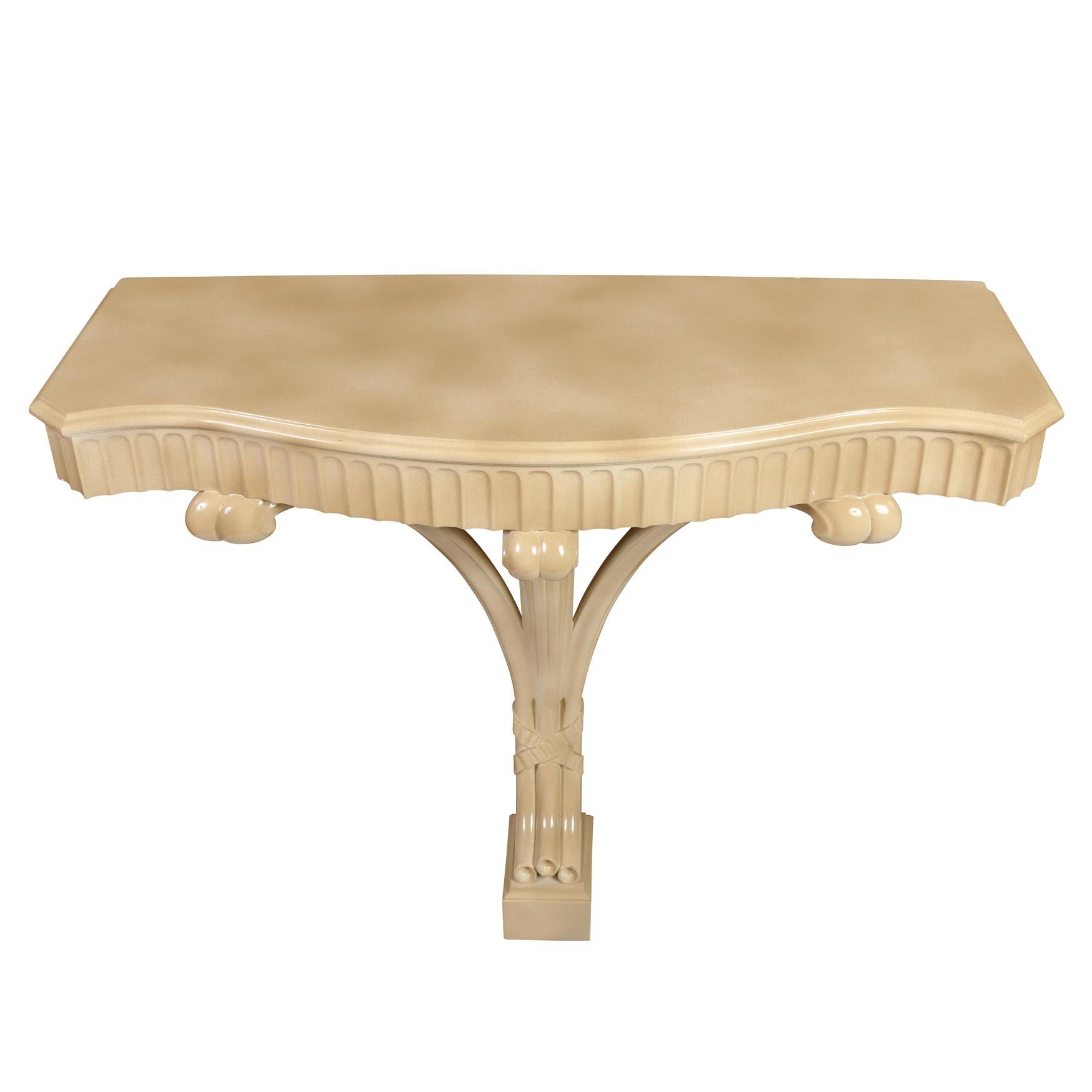 Narrow Wall Mounted Console Table by Jules Leleu at 1stDibs | narrow ...