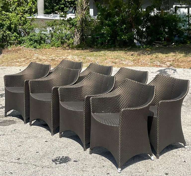 Janus Et Cie Amari VITA Bronze Dining Table and 8 Chairs For Sale at ...