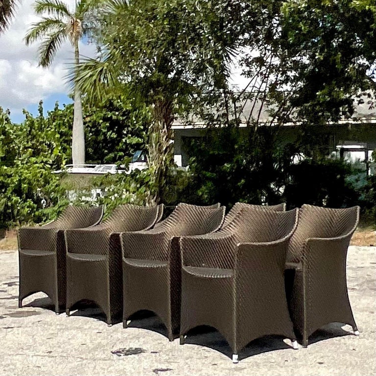 Janus Et Cie Amari VITA Bronze Dining Table and 8 Chairs For Sale at ...