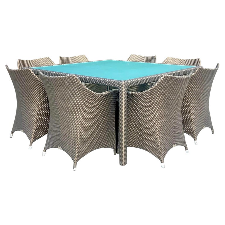 Janus Et Cie Amari VITA Bronze Dining Table and 8 Chairs For Sale at ...