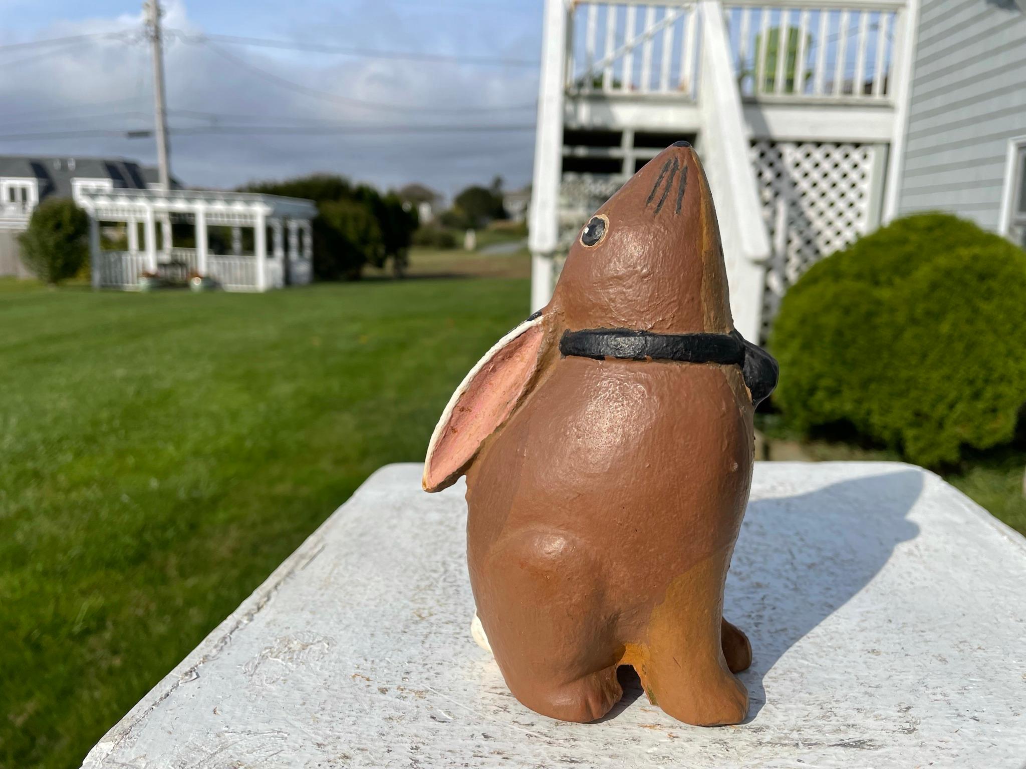 Japan 1920s Hand Painted Garden “Moon Gazing" Rabbit For Sale at ...