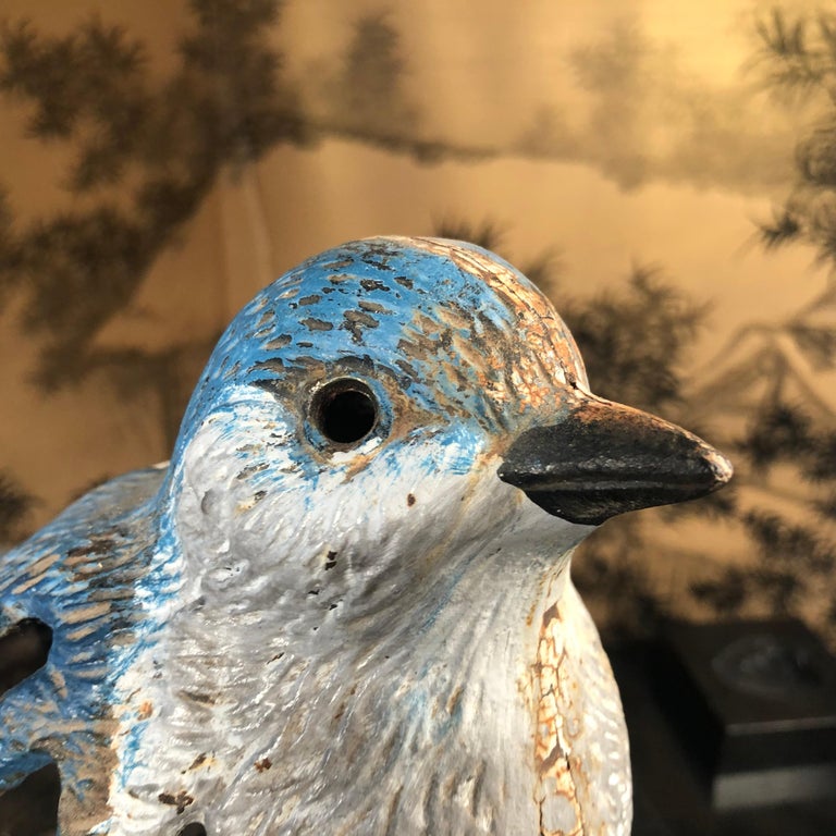 Japan Blue Bird Garden Lantern at 1stDibs