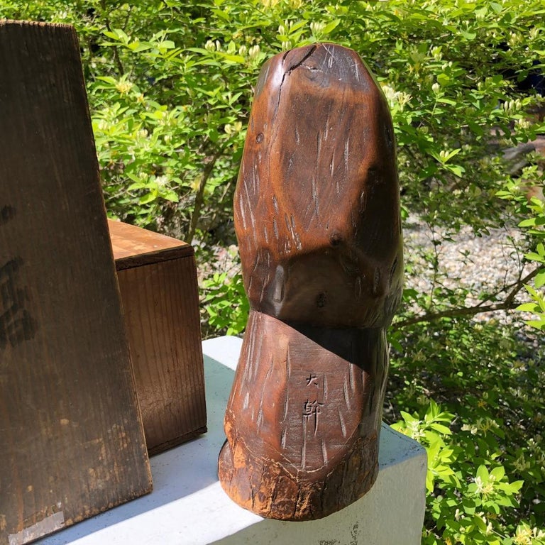 Japan Antique Daruma Hand-Carved Talisman For Sale at 1stDibs