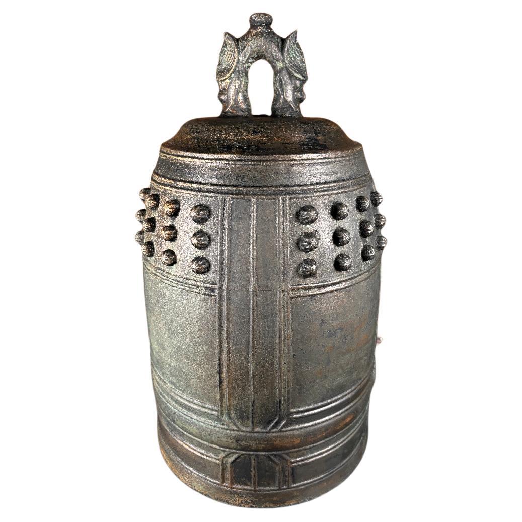 Japanese Hand Cast Bronze Bell Rings Beautifully at 1stDibs | japanese bell