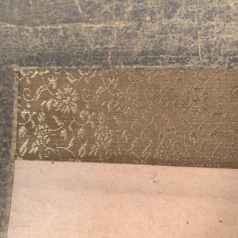 Japan Antique "Matsuo Basho" Most Famous Poet's Scroll, Meiji 19th ...