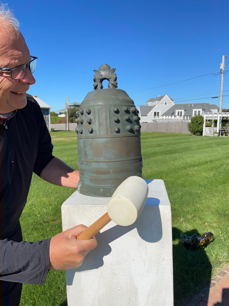 Japanese Big Vintage Bronze Fire Bell at 1stDibs