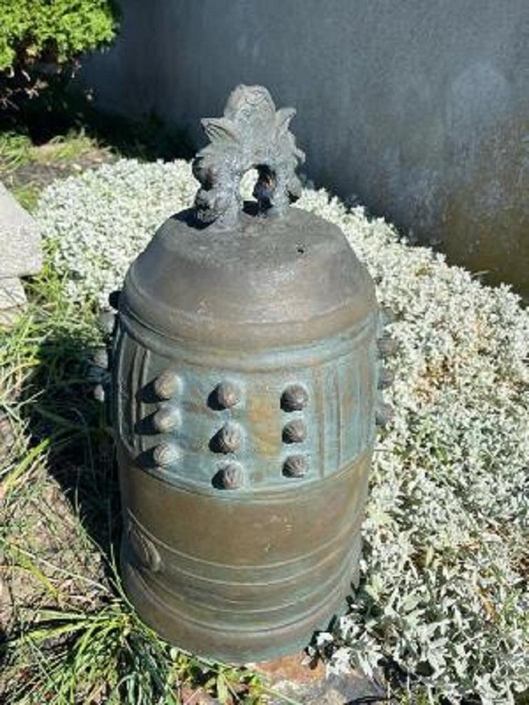 Japanese Big Vintage Bronze Fire Bell at 1stDibs