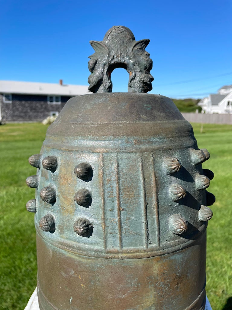 Japanese Big Vintage Bronze Fire Bell at 1stDibs