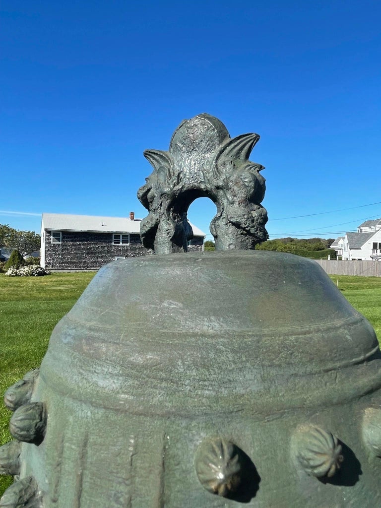 Japanese Big Vintage Bronze Fire Bell at 1stDibs
