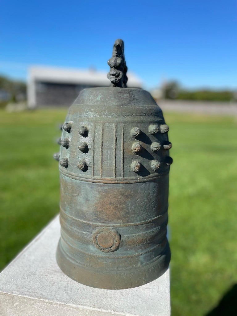 Japanese Big Vintage Bronze Fire Bell at 1stDibs