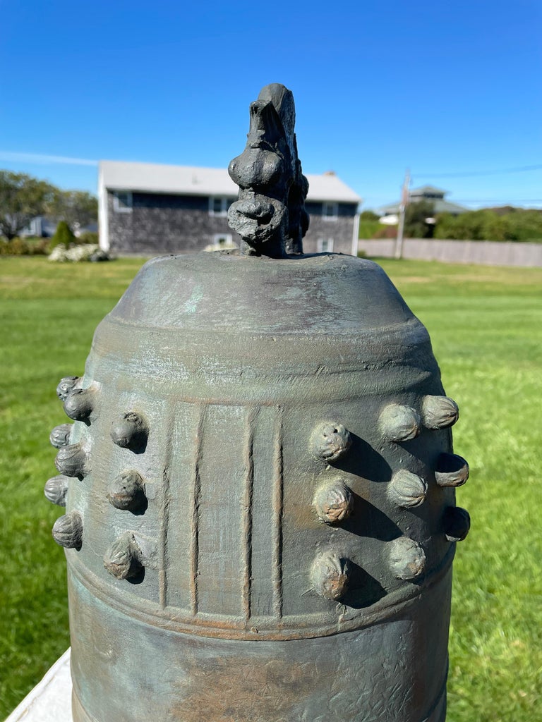 Japanese Big Vintage Bronze Fire Bell at 1stDibs
