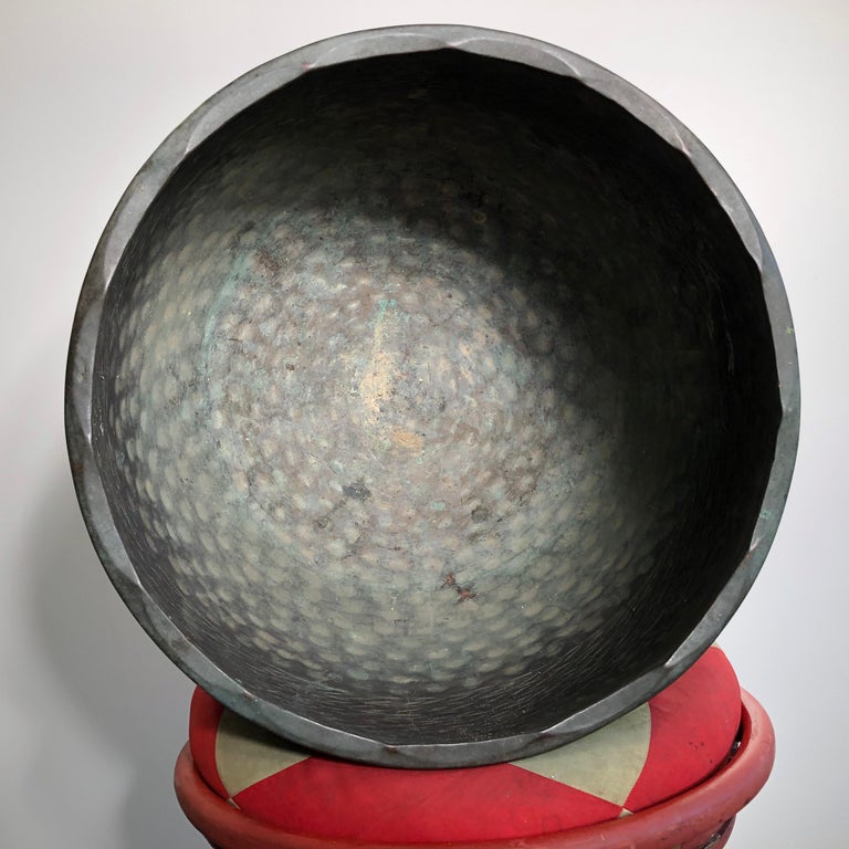 Japan Huge Bronze Antique Meditation Bell- Soothing Reverberating Sound ...