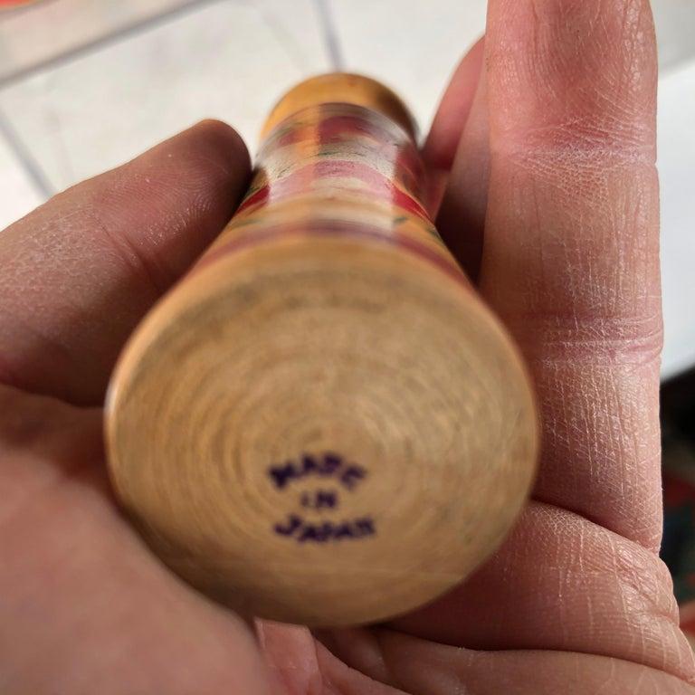 Japan Family Four Big Old Hand Painted Kokeshi Dolls, Signed For Sale ...