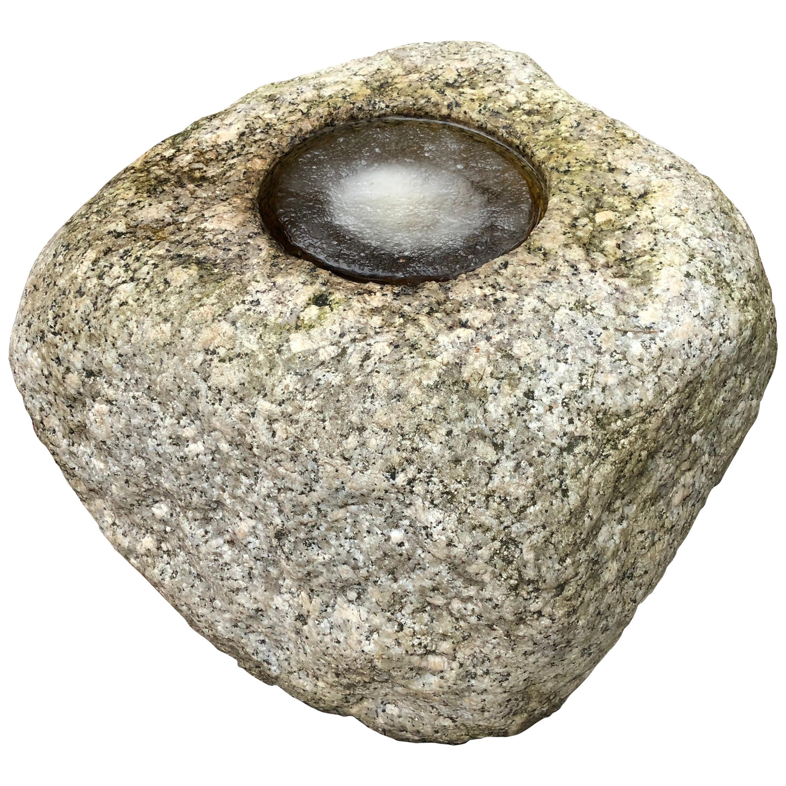 Japan Fine Old "Natural Boulder" Stone Water Basin Planter at 1stDibs ...