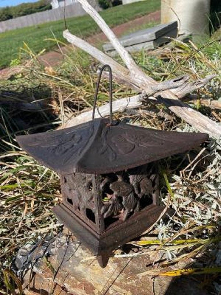 Japan Massive Butterfly Hand Cast Garden Lighting Lantern For Sale at ...