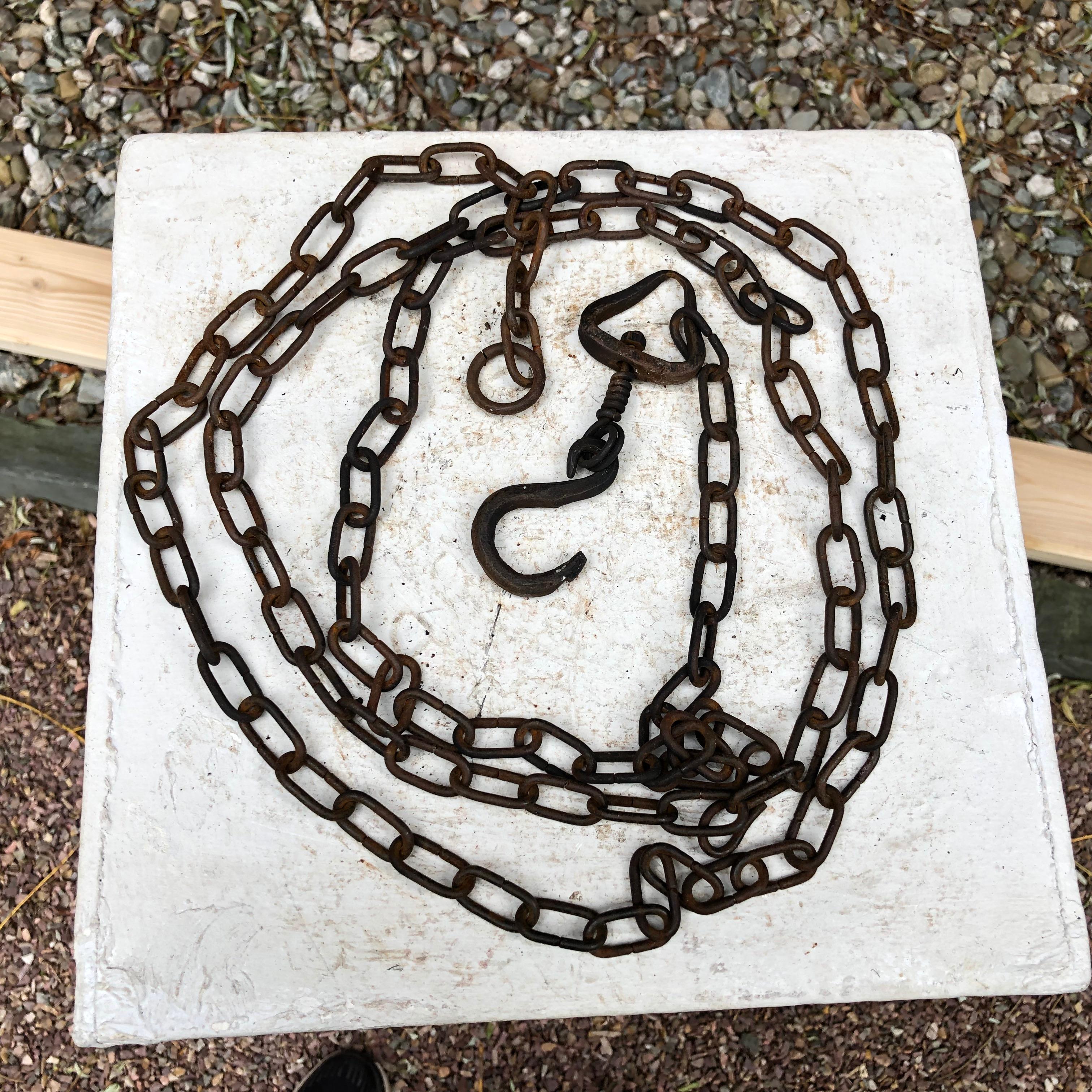 Japan "Moon Form" Garden Ball Lantern with Chain 125 Years Old Tea ...