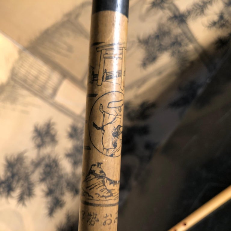 Japan Old Handmade Threesome Bamboo Flutes Shakuhachi Zen Flutes, 1930s ...