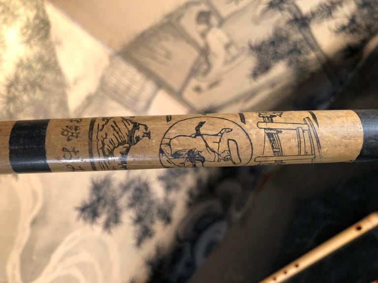 Japan Old Handmade Threesome Bamboo Flutes Shakuhachi Zen Flutes, 1930s ...