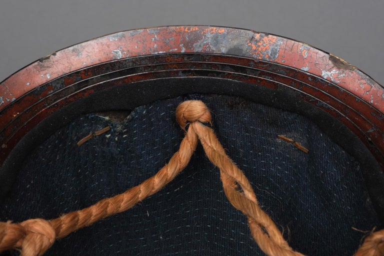 Japanese 18th Century 12-Plate Suji-Bachi Kabuto 兜 'Helmet' with Antler ...