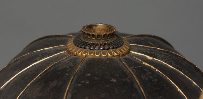 Japanese 18th Century 12-Plate Suji-Bachi Kabuto 兜 'Helmet' with Antler ...