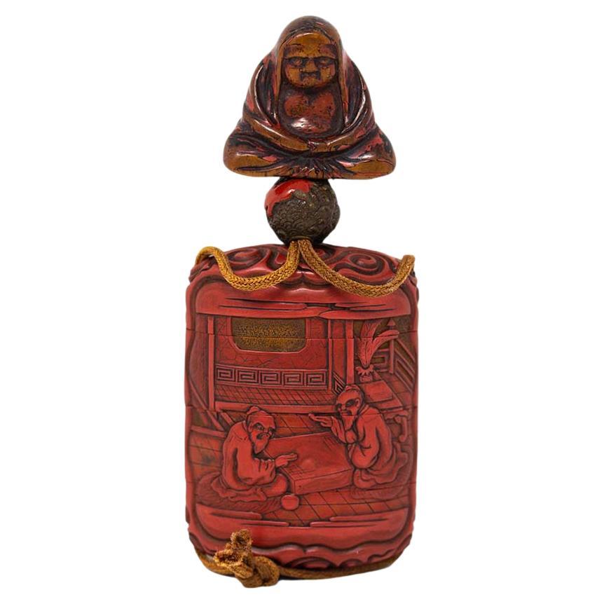 Japanese Skeleton Boxwood Netsuke Late Edo Period For Sale at 1stDibs