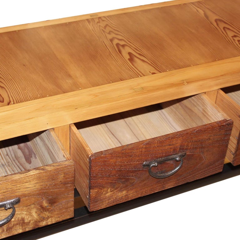 Japanese 5-Drawer Console Table at 1stDibs