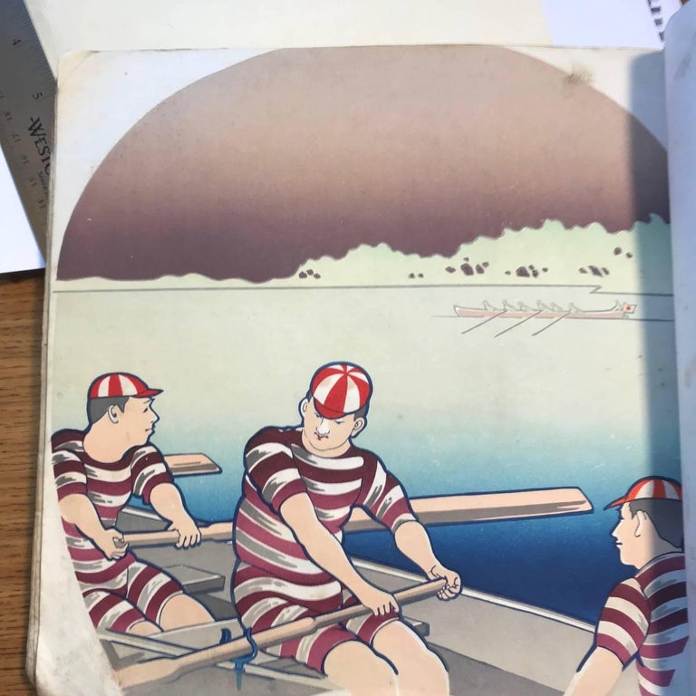 Japanese 89 Antique Brilliant Color Woodblock Fan Prints Immediately ...