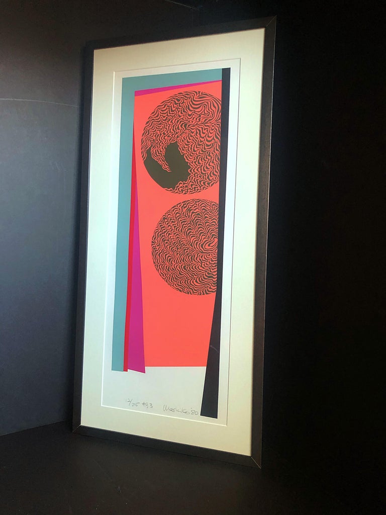 Japanese Abstract Expressionist Serigraphs, Signed and Numbered ...