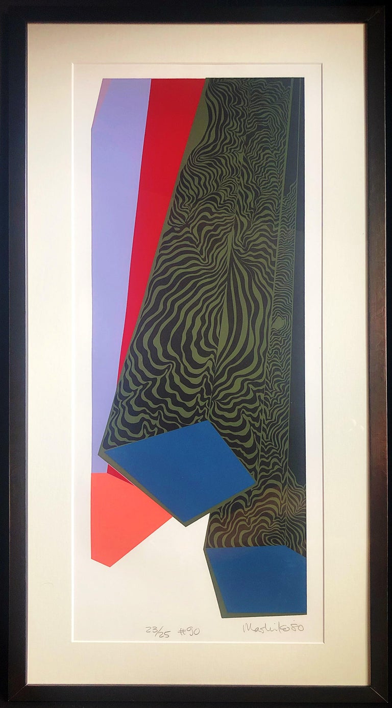 Japanese Abstract Expressionist Serigraphs, Signed and Numbered ...
