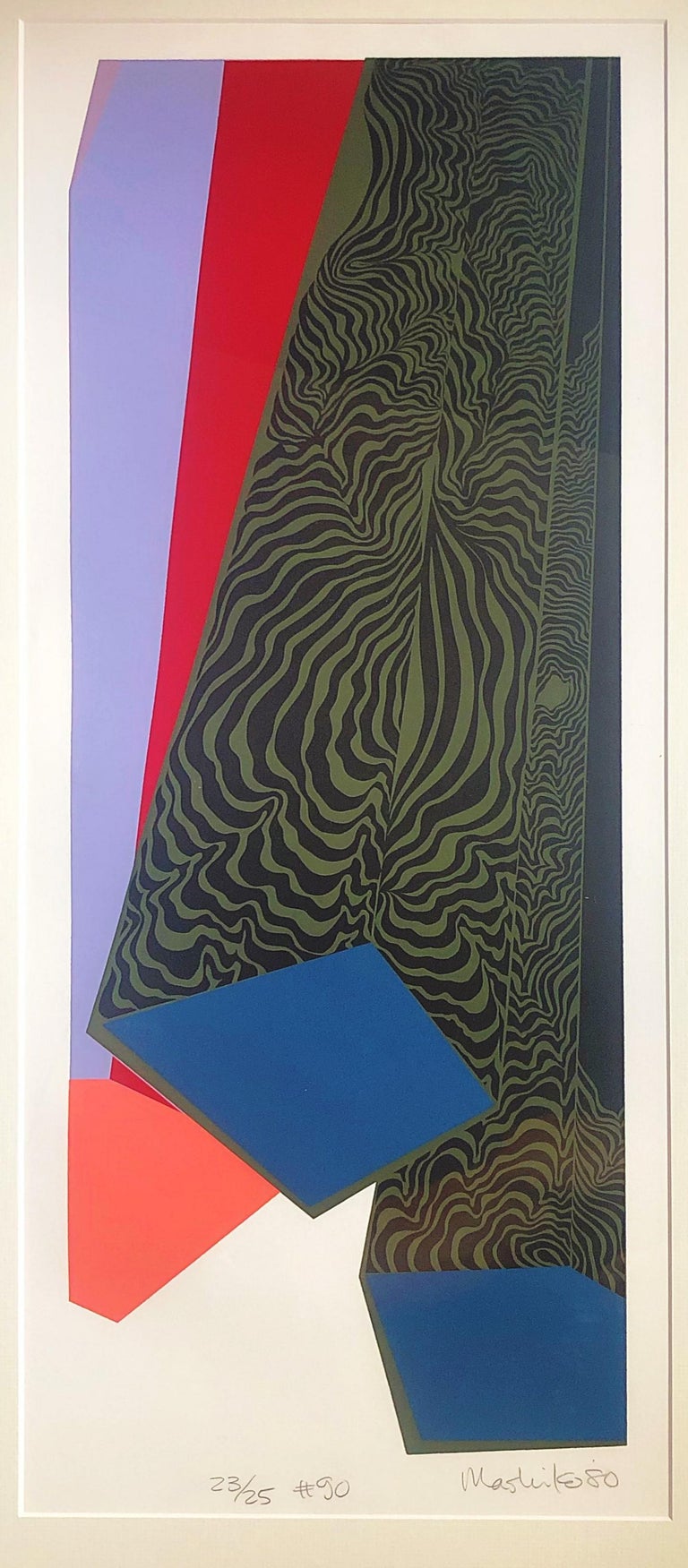 Japanese Abstract Expressionist Serigraphs, Signed and Numbered ...