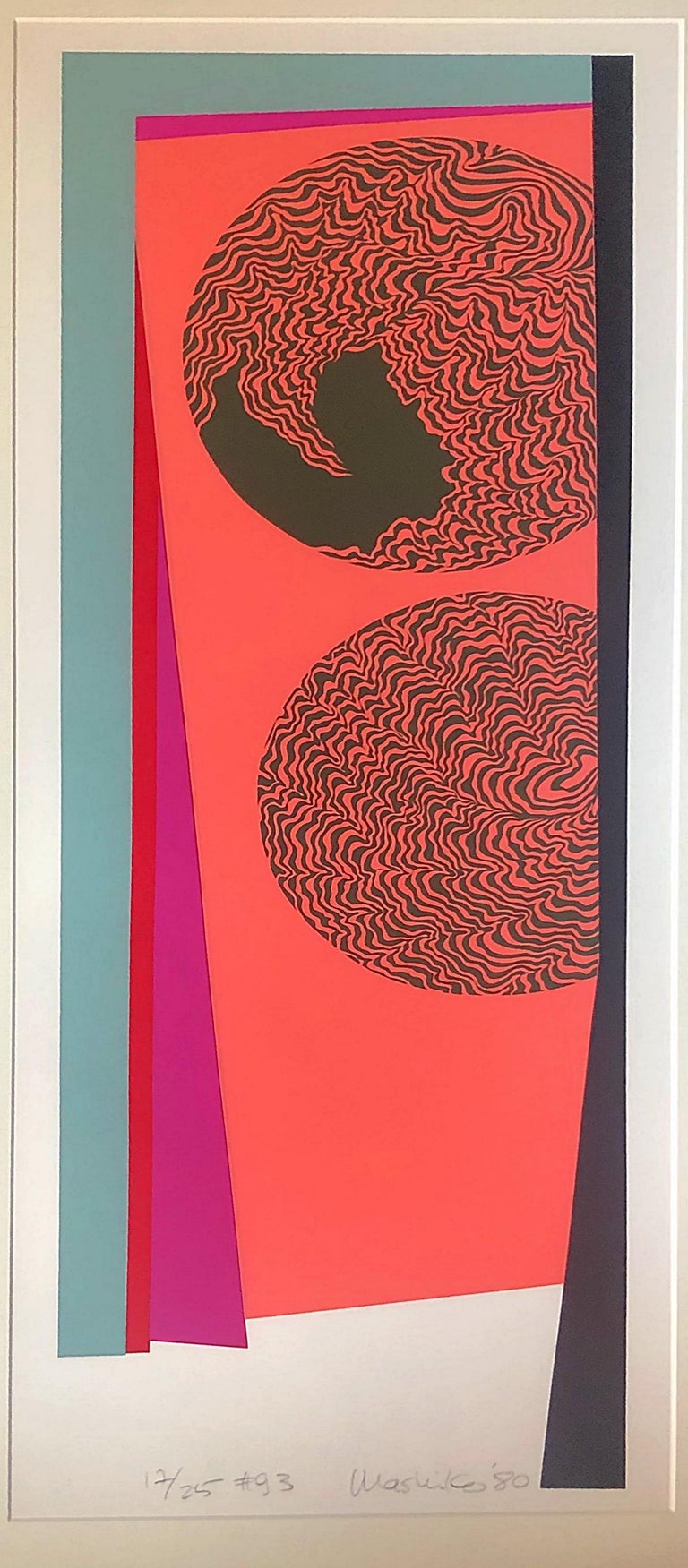 Japanese Abstract Expressionist Serigraphs, Signed and Numbered ...