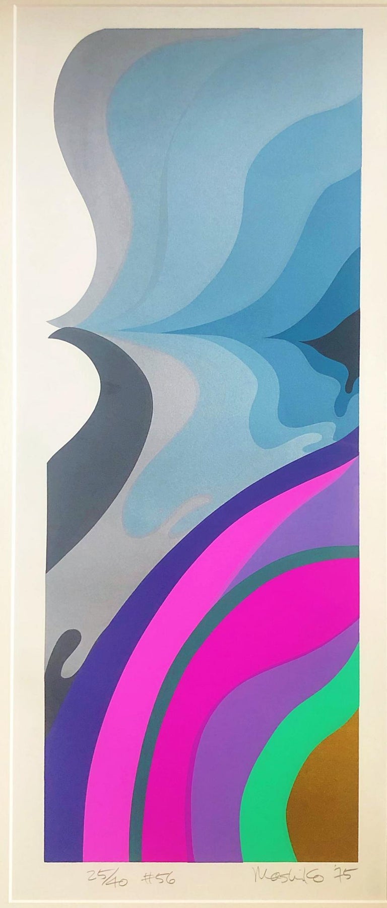 Japanese Abstract Expressionist Serigraphs, Signed and Numbered ...