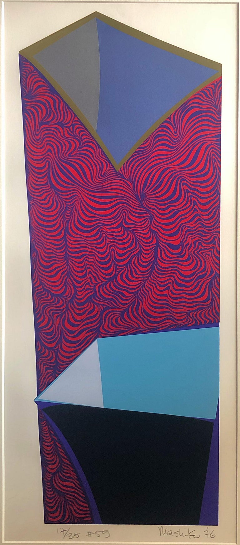 Japanese Abstract Expressionist Serigraphs, Signed and Numbered ...