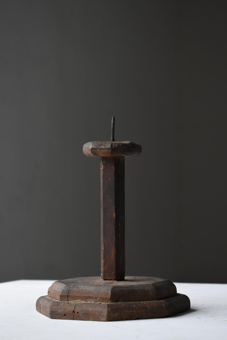Japanese Antique Candle Stick 1800s-1860s / Wabi Sabi Object Figurine ...