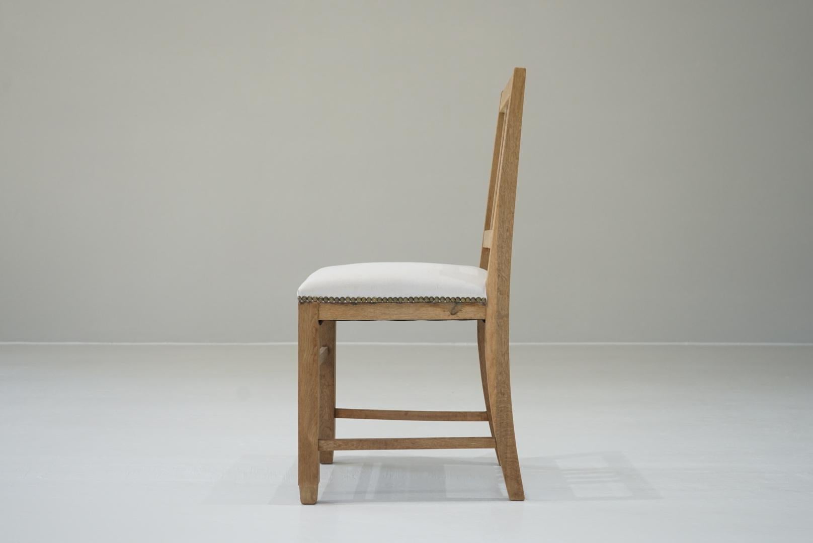 Japanese Antique Chair Oak Wood 1950s-1960s Primitive Japandi For Sale ...