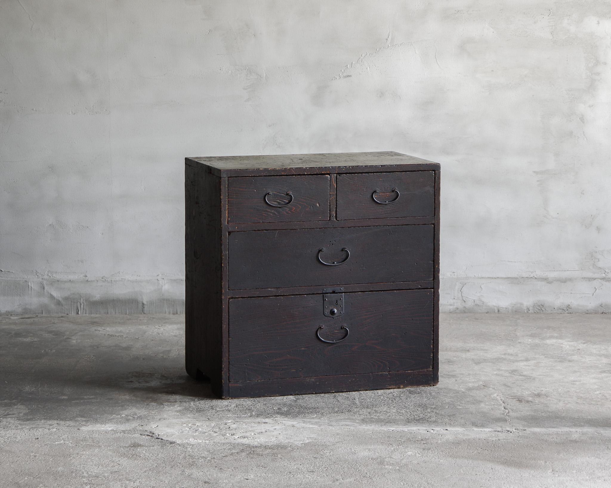 Japanese Antique, Chest of drawers, Meiji Period(1868-1912), Wabi Sabi ...