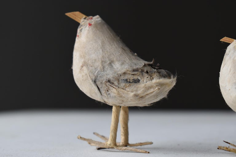 Japanese Antique Chicken Object 1860s-1900s / Animal Sculpture Wabi ...