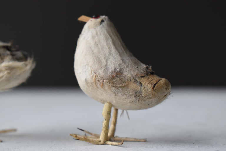 Japanese Antique Chicken Object 1860s-1900s / Animal Sculpture Wabi ...